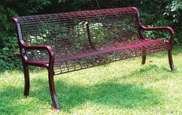 Leisure Craft Inc Roll Formed Wire Bench