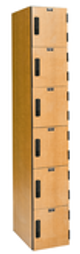 Hallowell VersaMax Phenolic Lockers - 6 Tier 1-Wide