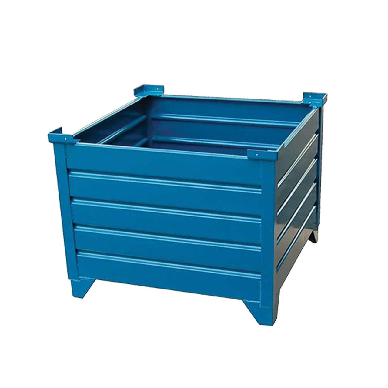 Painted Corrugated Bulk Steel Containers - 18 Inch Inside Height
