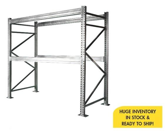 Material Flow Red Steel Galvanized Pallet Racks