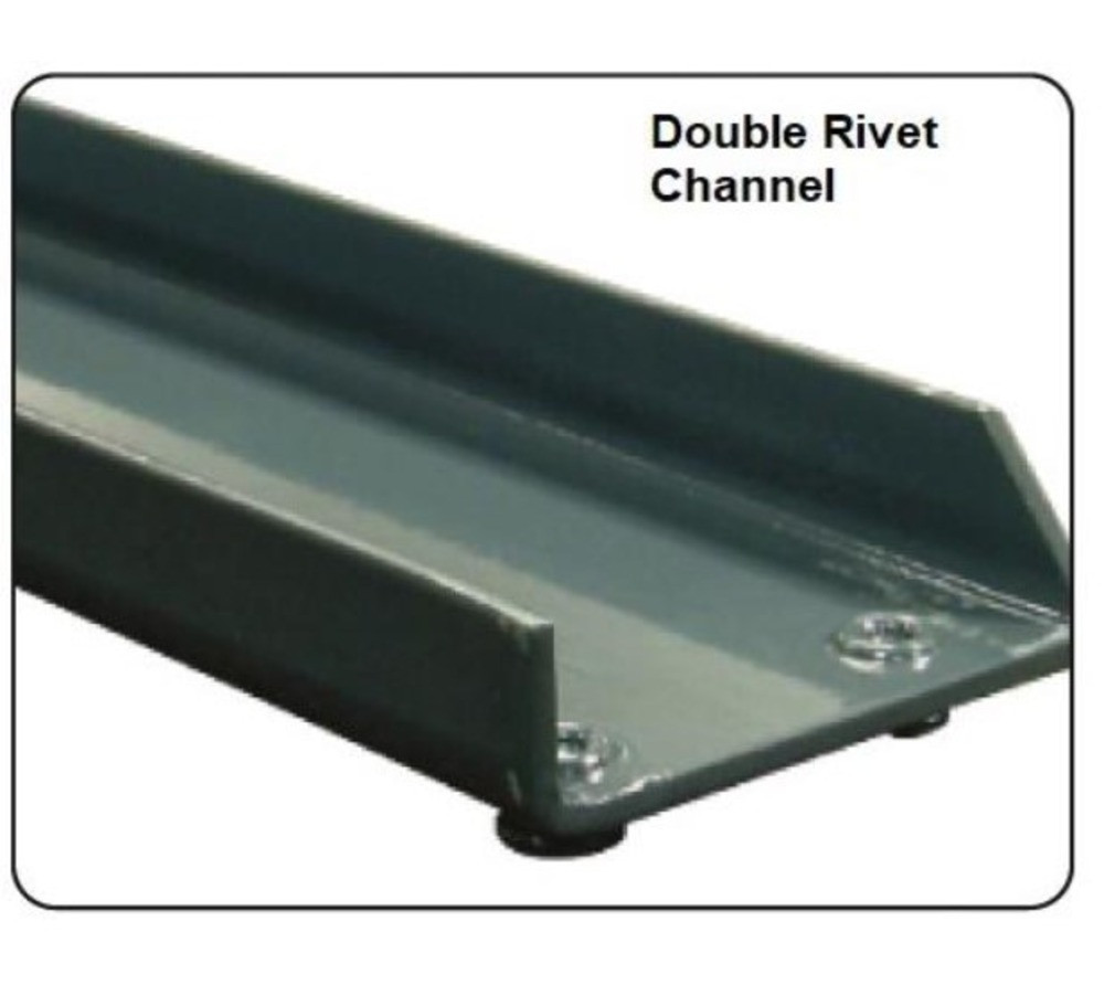 Jaken Co Jaken Double Rivet Channel Beams for Boltless Shelving