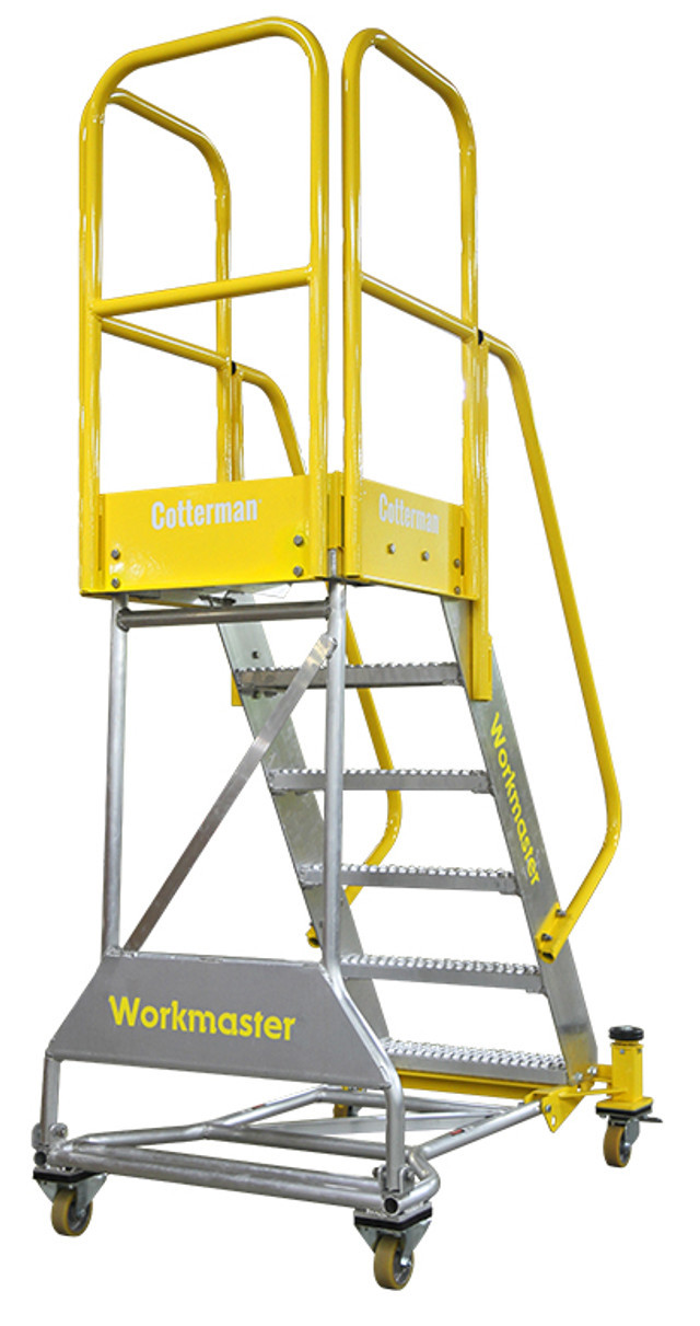 Cotterman Workmaster Super Duty Rolling Aluminum Ladder