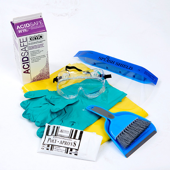 WYK Sorbents Acid Safe Neutralizer Mini Spill Kit