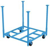 Portable Stacking Rack Carts - Durable | Material Flow