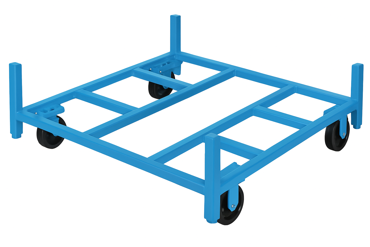 Portable Stacking Rack Carts - Durable | Material Flow