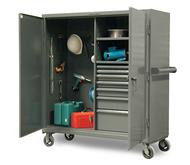 Strong Hold Mobile Job Site Cabinet with Drawers