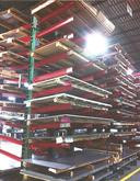 Material Flow - Structural Steel Storage Cantilever Rack.
