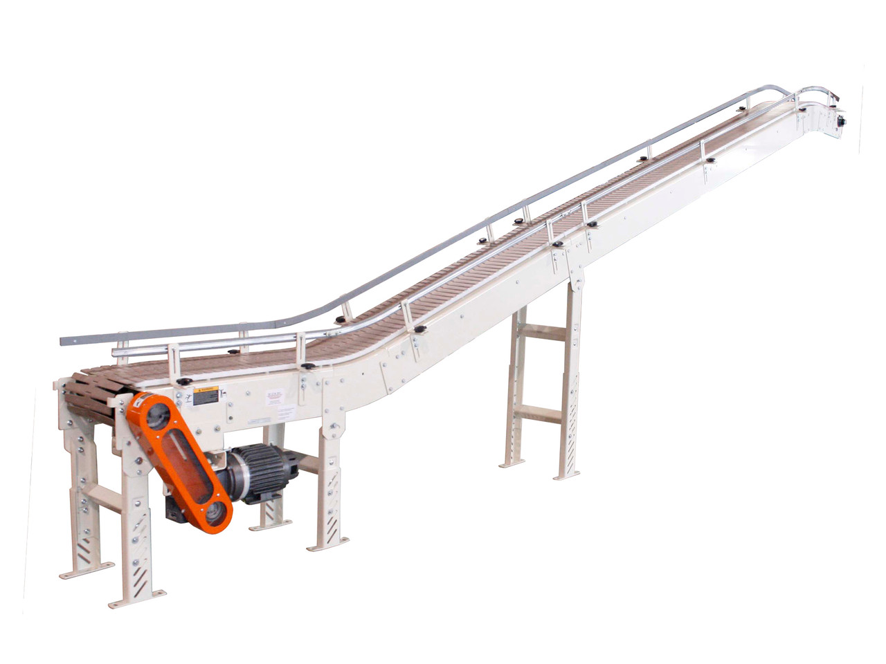Roach Tabletop Chain Incline Conveyor | Material Flow