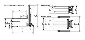 Interthor Inc Stainless Stacker, INOX w/Flex Carriage & Straddle Legs ...