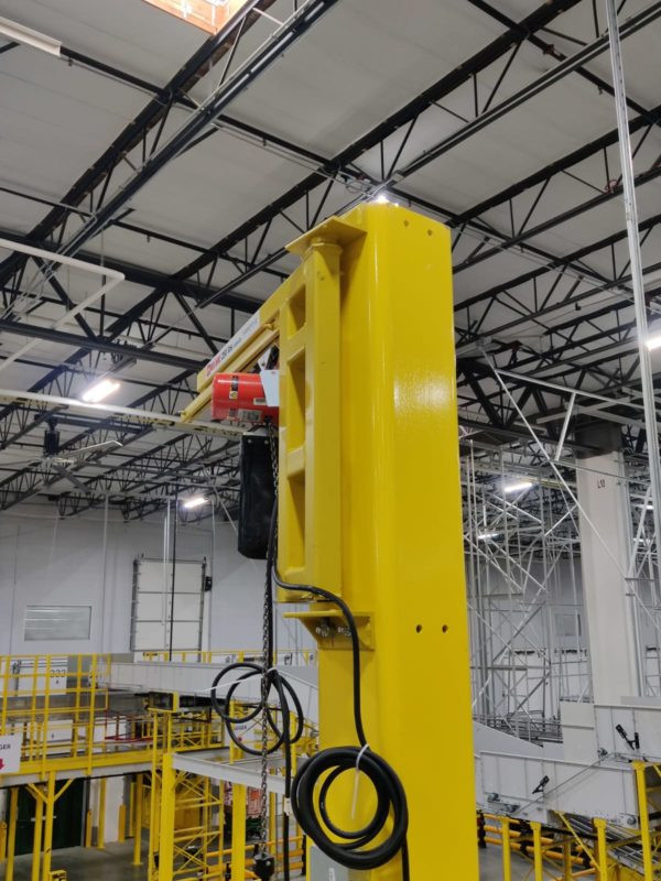 Effortless Lifting with Abell-Howe Jib Crane - Material Flow