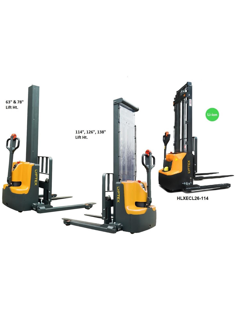 Efficient Full-Electric Straddle Stackers-Lyftex | Material Flow