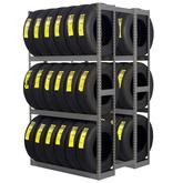 Tennsco 84" High Tire Storage Rack - Double Entry