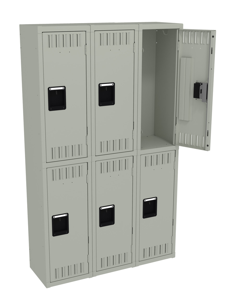 Tennsco Double Tier Lockers No Legs Assembled- Material Flow