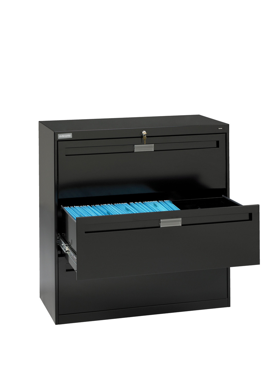 Durable Three-Drawer Lateral Files by Tennsco-Material Flow