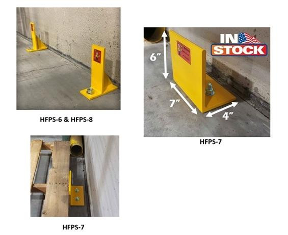 Save-Ty Yellow FPS-6 Floor Pallet Stop | Material Flow