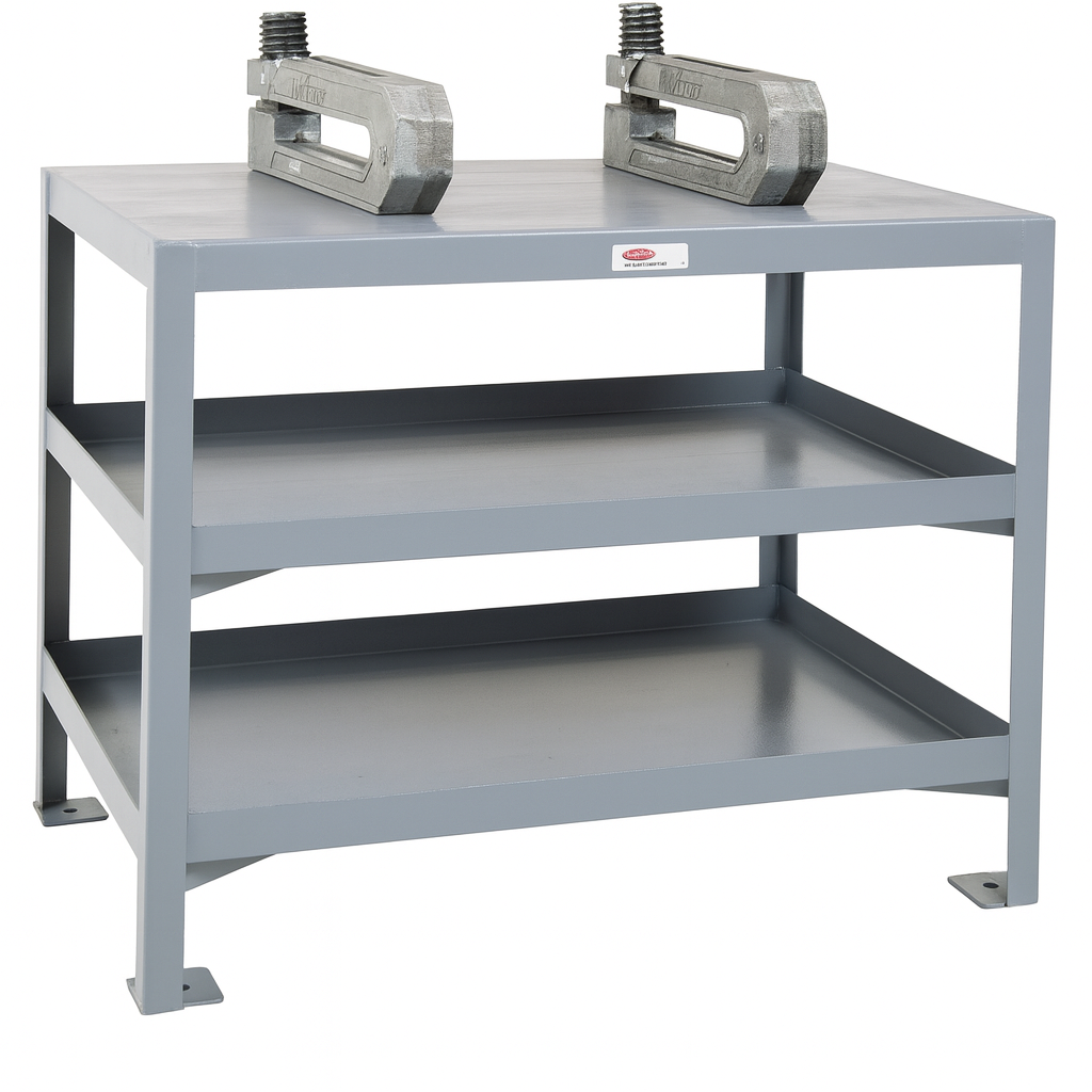 All-Steel Machine Tables by Meco Omaha | Material Flow