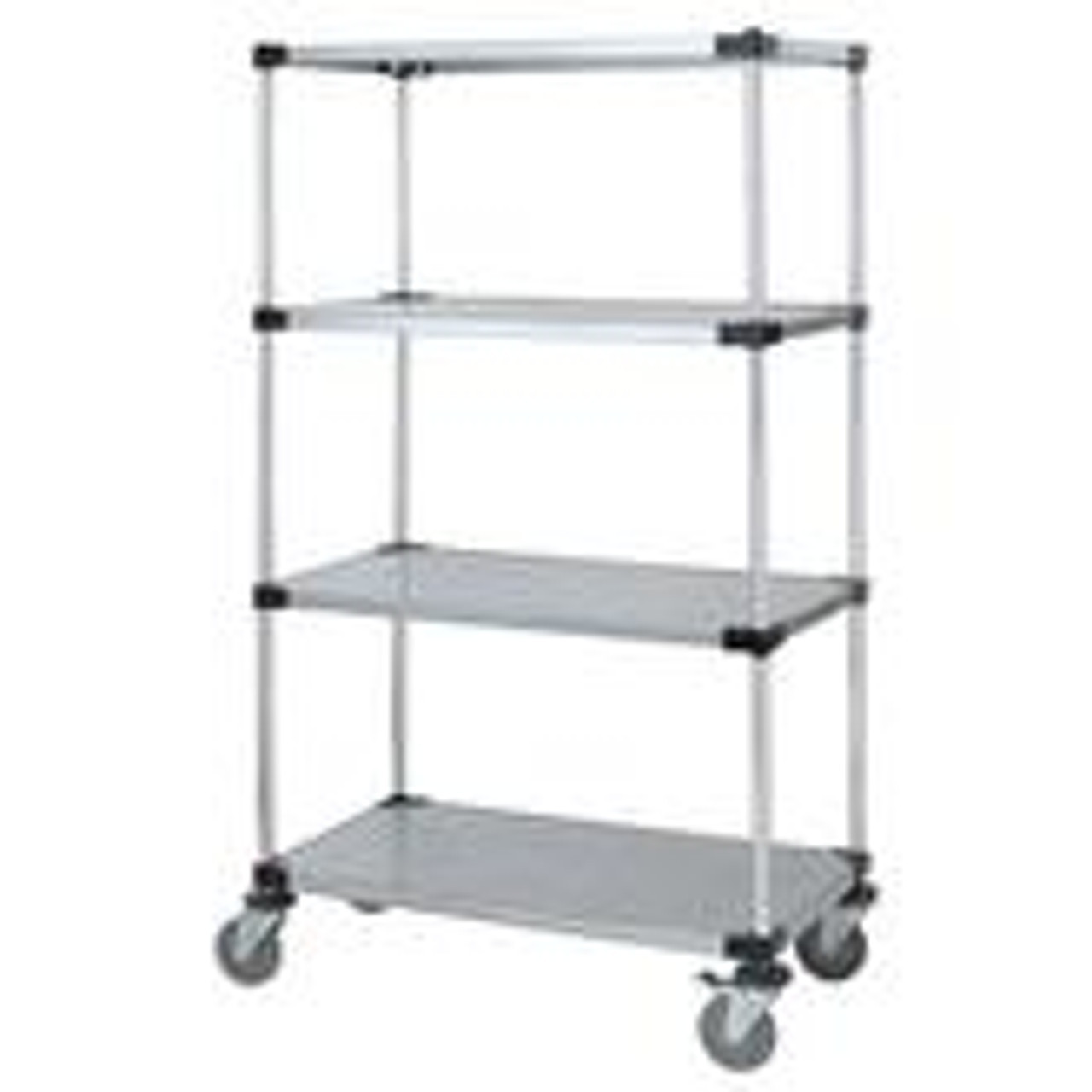 Quantum - Stem Caster 4 Solid Shelf Mobile Carts.