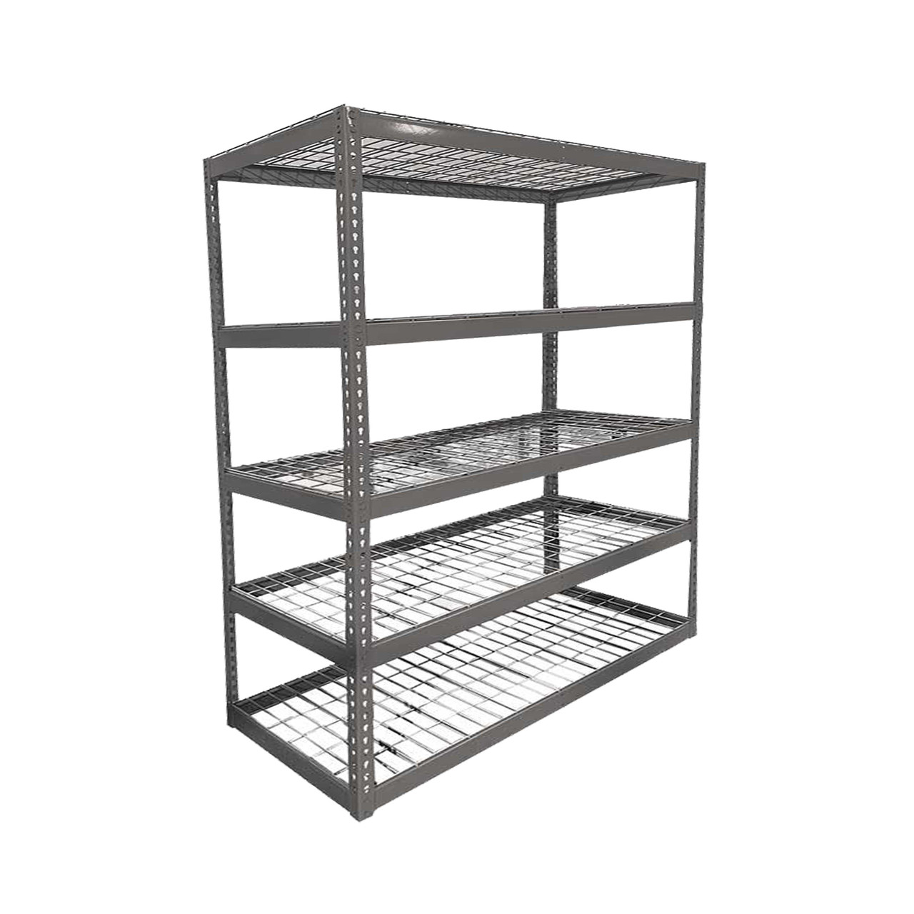 Gray 5-Shelf Bulk Rack with Wire Shelves | Material Flow