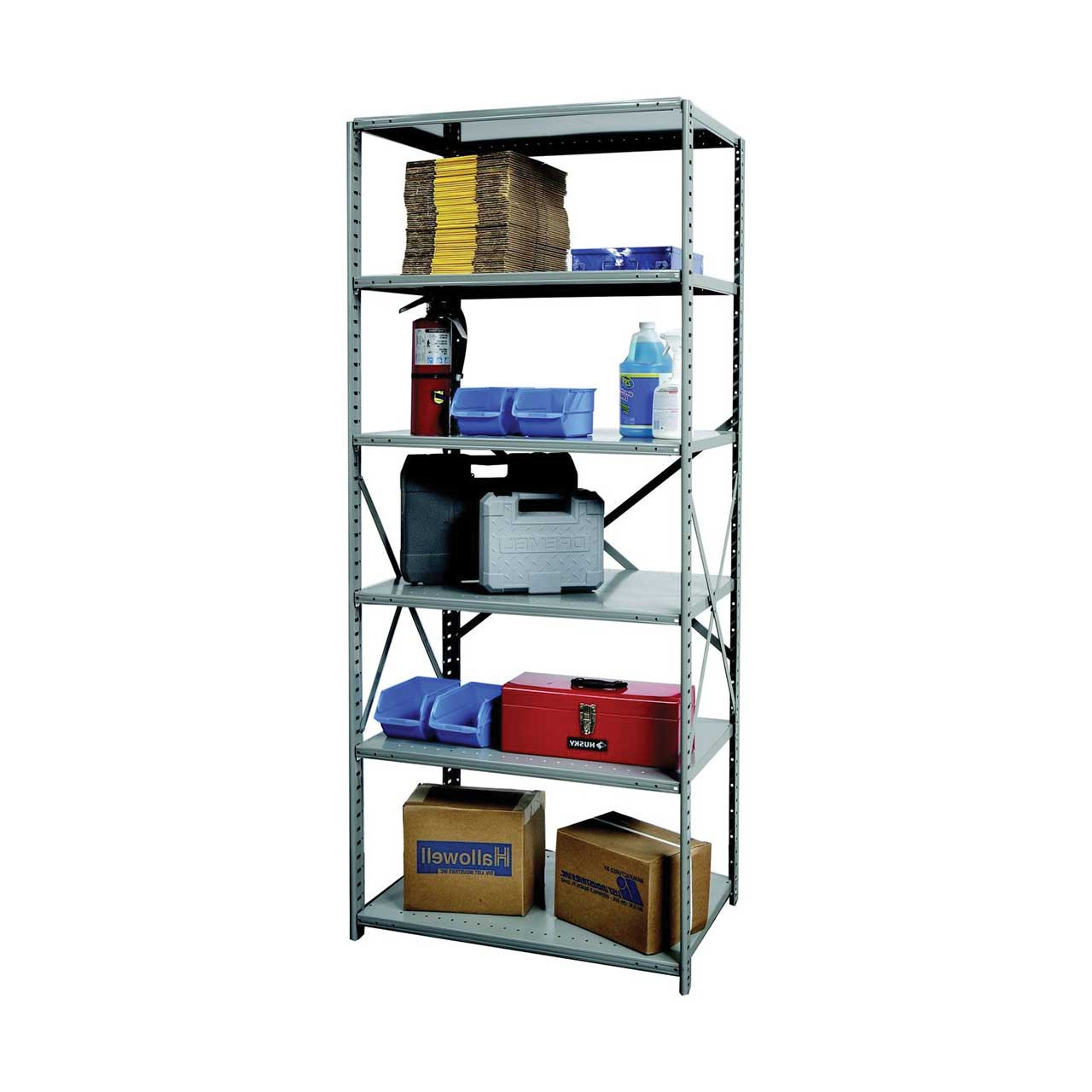 Hallowell Extra Heavy Duty Open Shelving - 6 Shelf Unit - Add-On