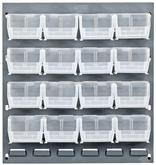 Quantum - Ultra Stack and Hang Bins Louvered Panel Systems.