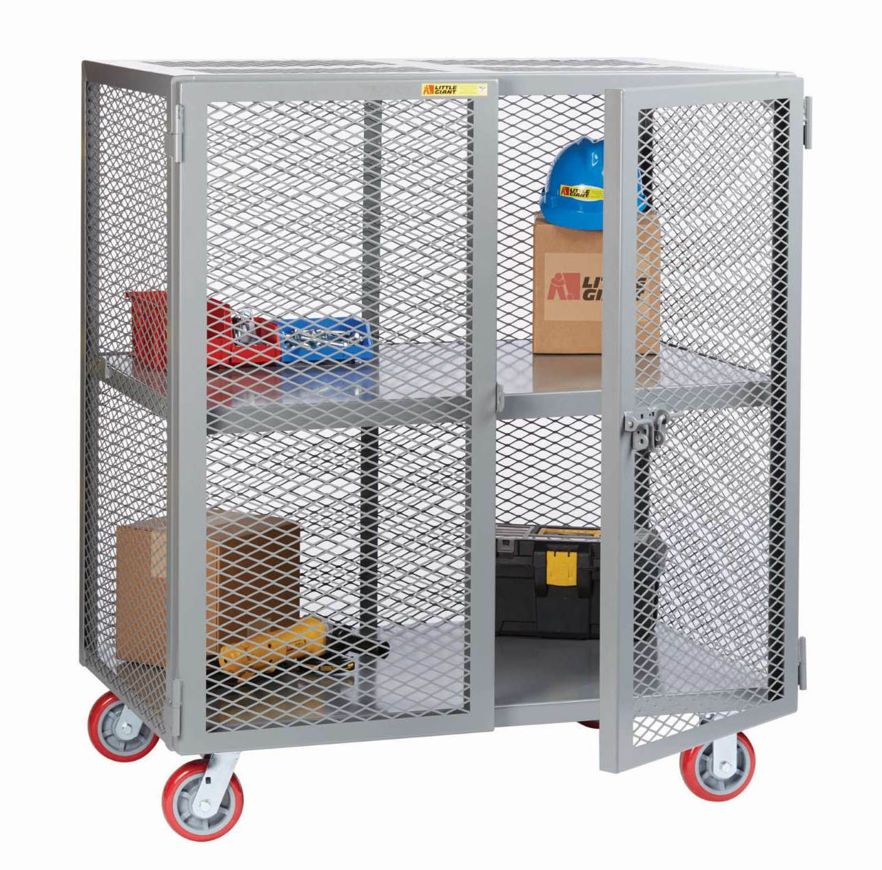 Little Giant Mobile Storage Locker with 1 Center Shelf