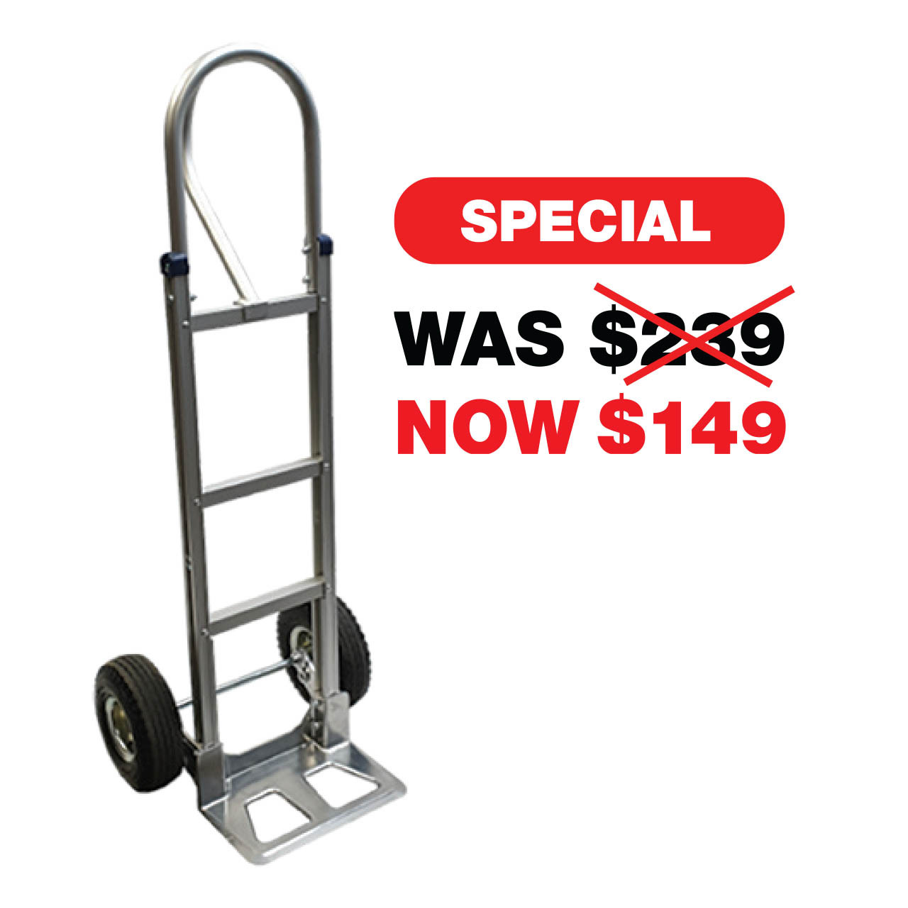 Light-Weight Aluminum Hand Truck-500 lb Capacity| Material Flow