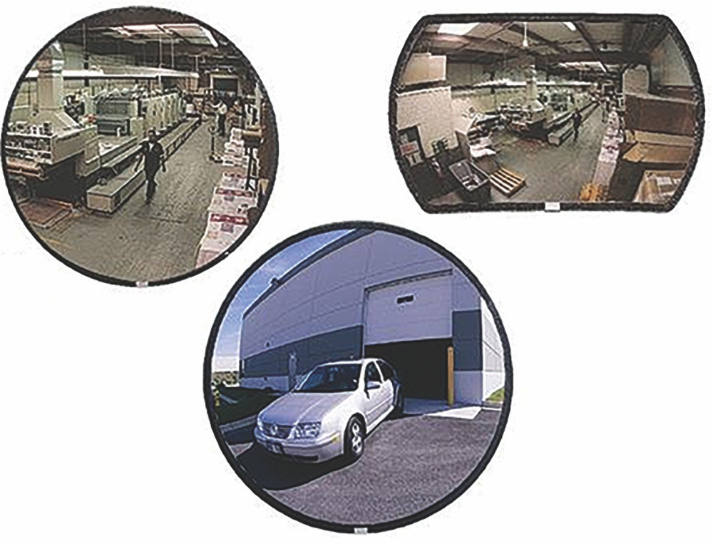 See All Industries Acrylic Outdoor Round-Rectangular Convex Mirrors