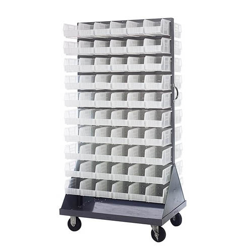 Quantum - Mobile Double-Sided Louvered Rack Systems.