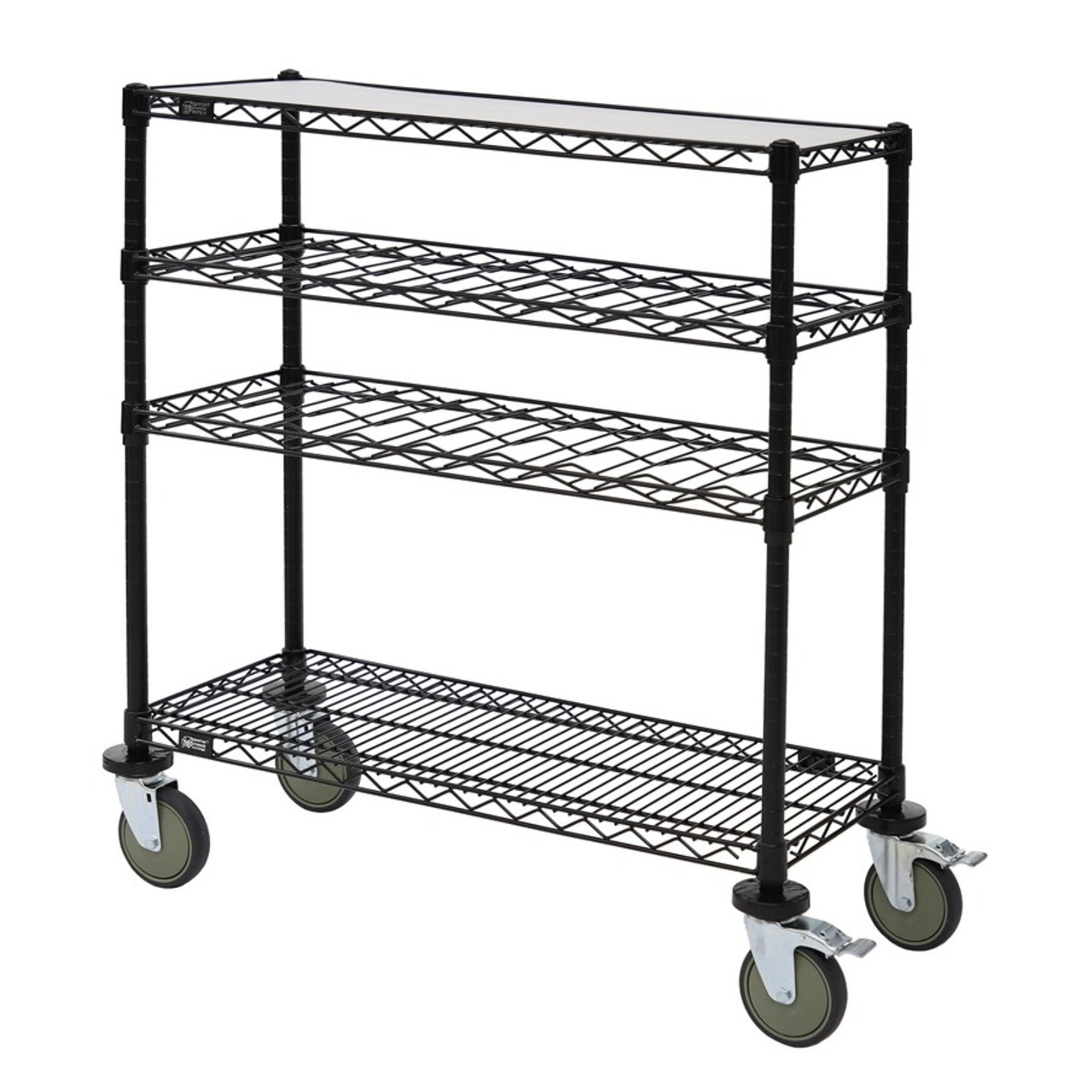 Quantum Black Epoxy Wine Cradle Wire Carts
