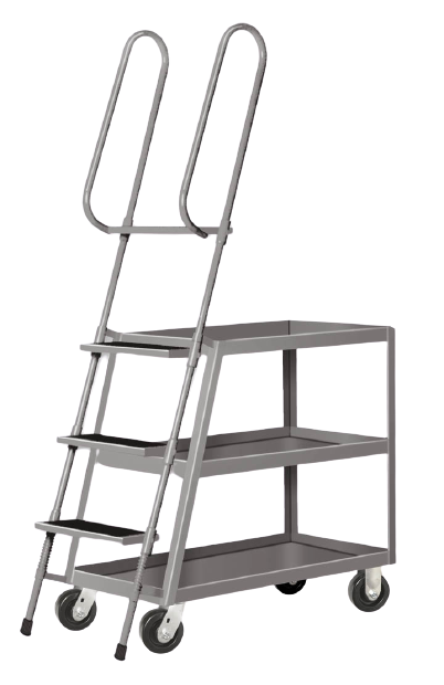 Pucel Ladder Stock Carts | Secure & Mobile Storage–Material Flow