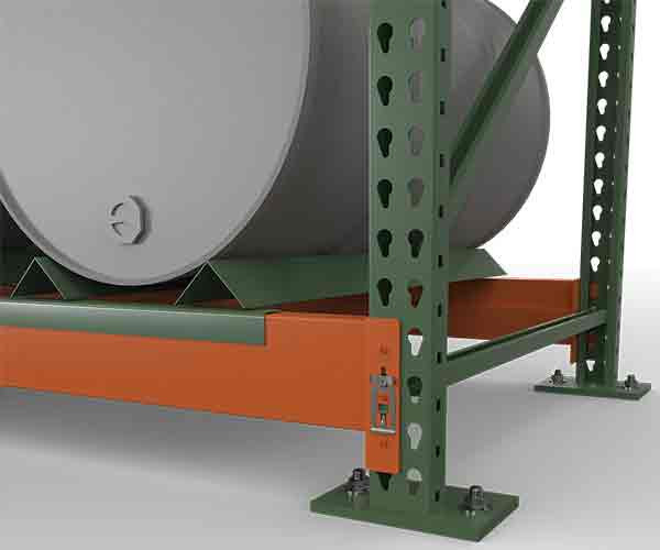 Material Flow Drum Storage Racks - 3-Level for 12 Drums
