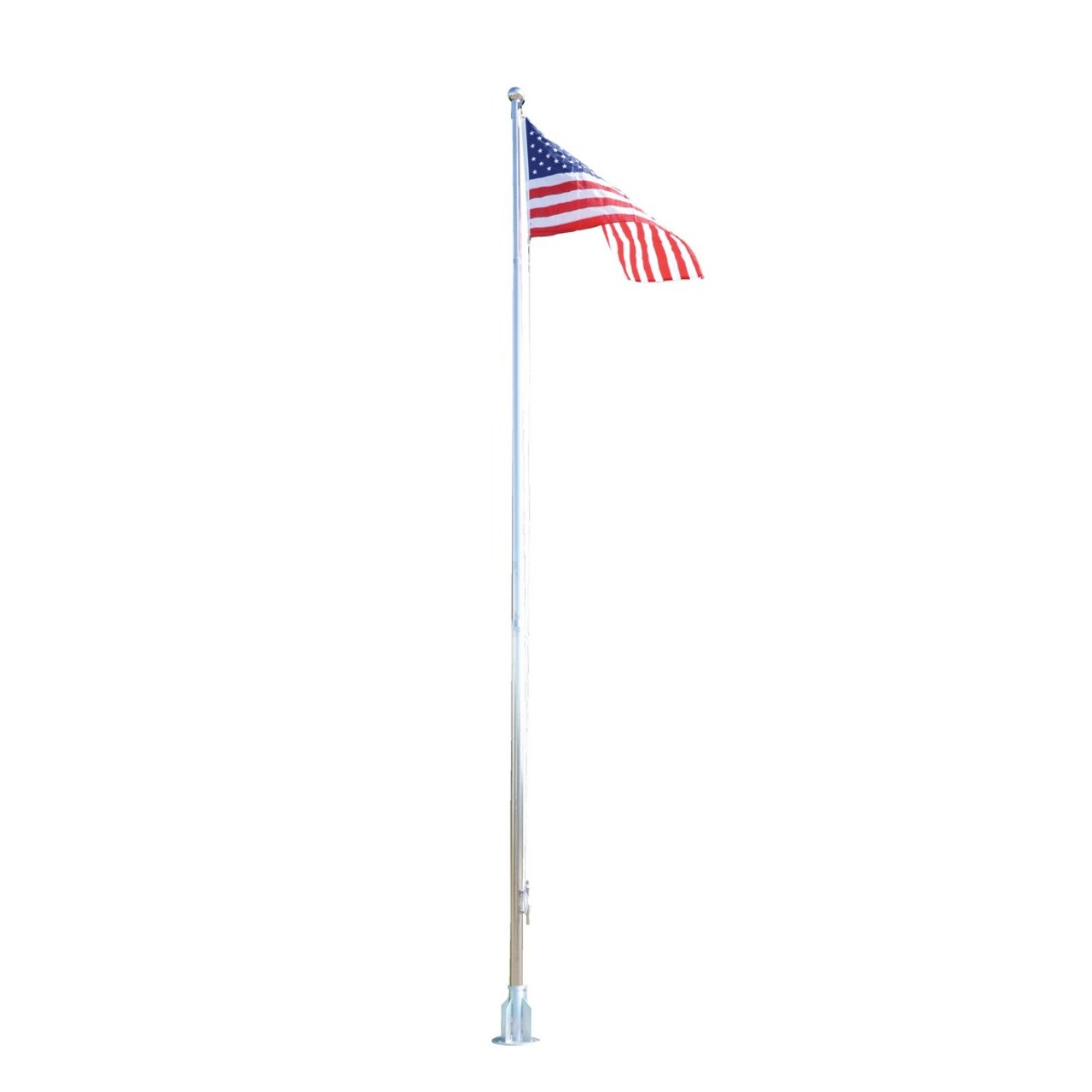 25 Ft High Stainless Steel Flag Pole | MaterialFlow.com