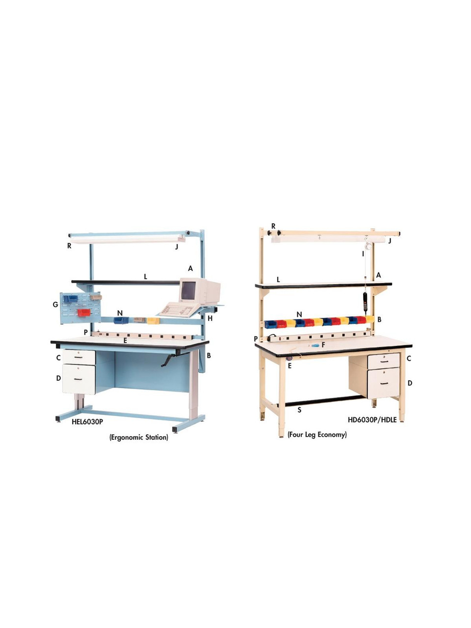 Pro-Line Ergonomic Workbench Accessories | Material Flow