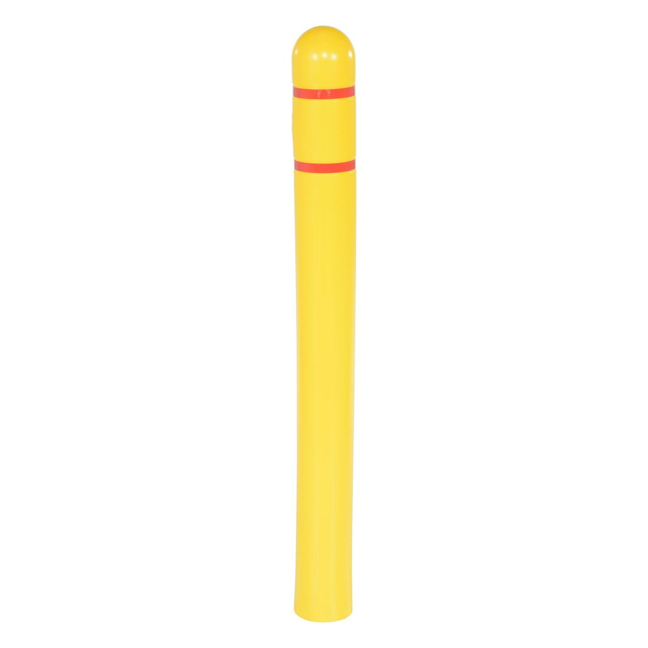 Double Red Reflector Bollard Cover | MaterialFlow.com