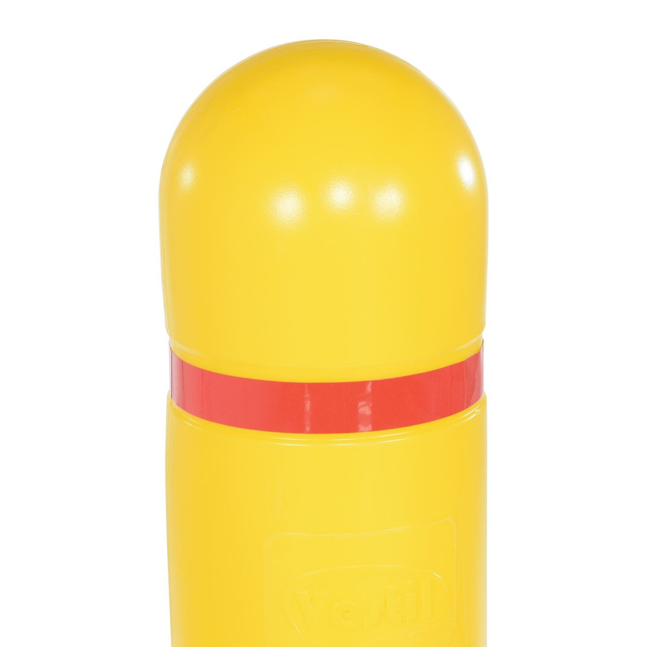 Double Red Reflector Bollard Cover | MaterialFlow.com
