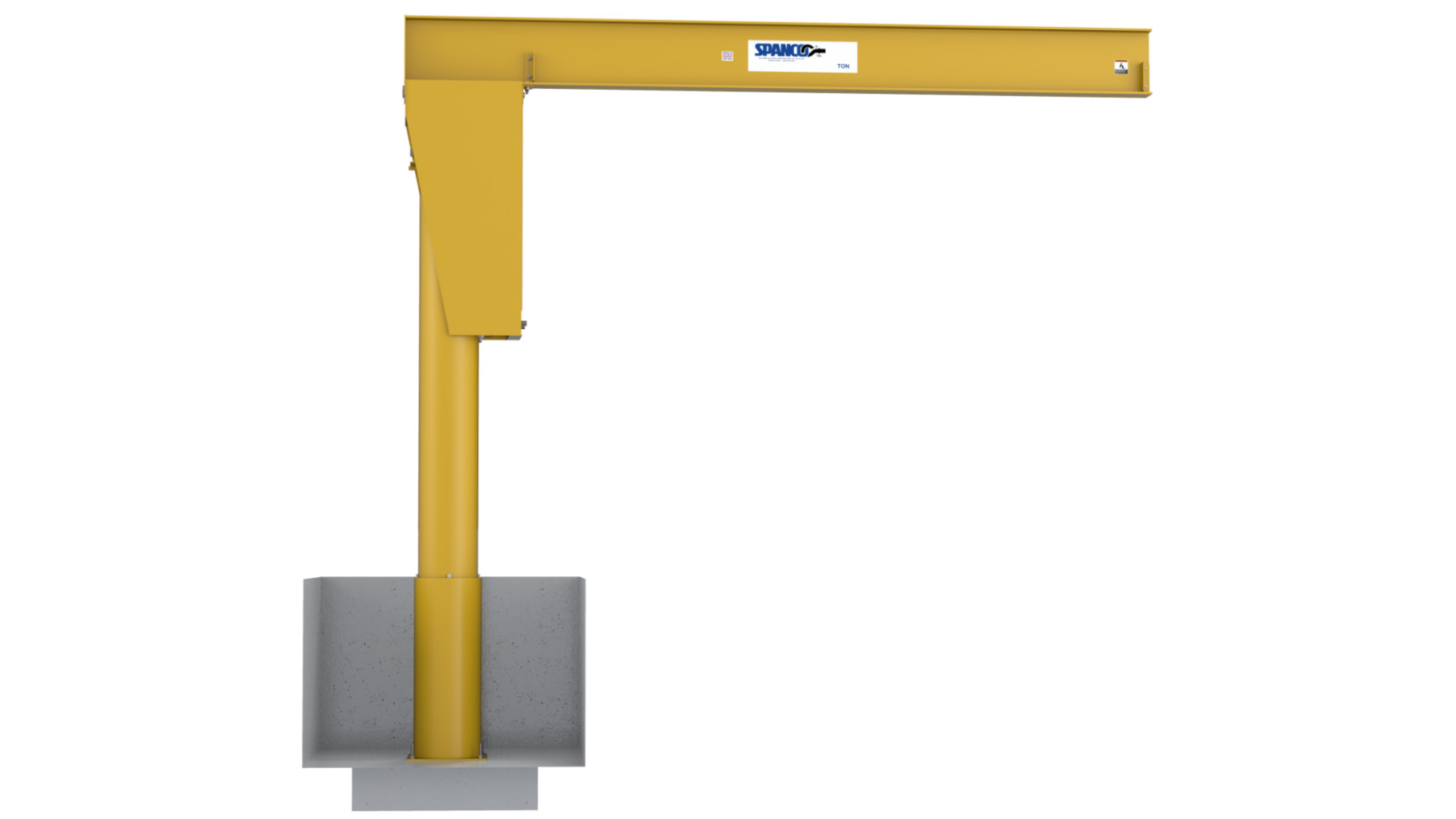 Freestanding Jib Cranes - Base-Plate Mounted - 102 Series
