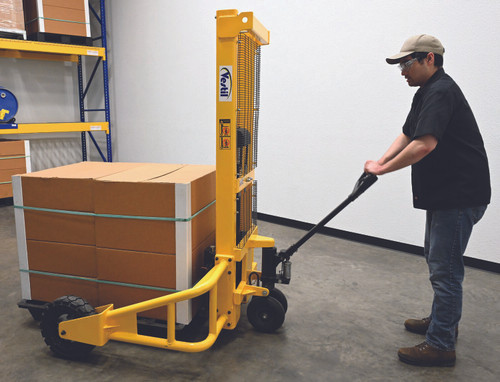 Vestil Manual Terrain Stacker 62" Lift | Material Flow