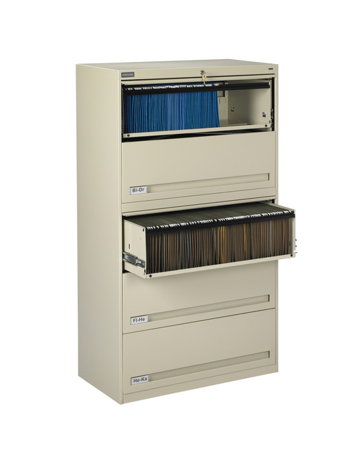 Tennsco Five Drawer Lateral Files