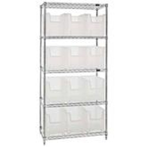 Quantum - Giant Stack Container Wire Shelving System.