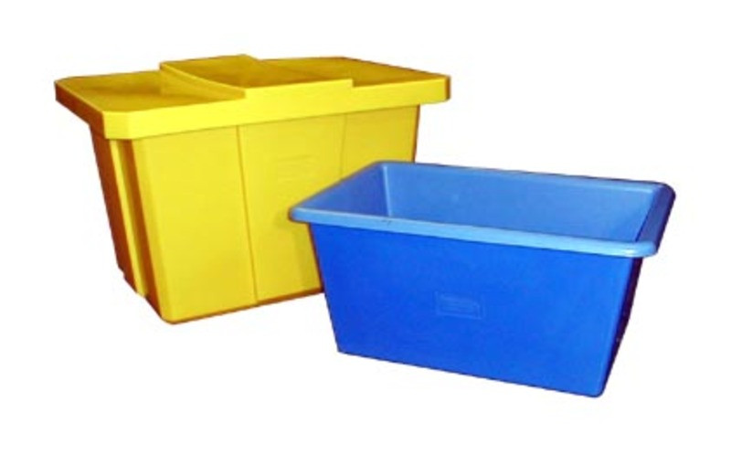 Durable Bayhead Poly-Bins for Heavy-Duty Storage - Material Flow