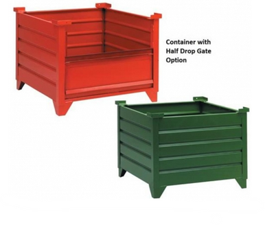 Steel Corrugated Containers - Heavy-Duty Orange | Material Flow