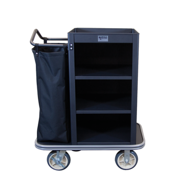 Royal Compact Housekeeping Cart - 3 Shelf and 1 Bag