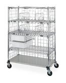 Metro Super Adjustable Deluxe Par Level Stock Exchange Cart
