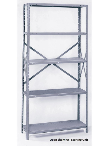 18-Gauge Industrial Open Shelving Add-On Units | Material Flow