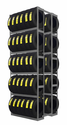 Tennsco 144" High Tire Storage Racks - Double Entry