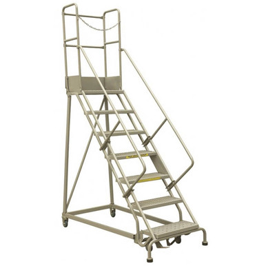 Material Flow MFRLC357 7-Step Steel Rolling Ladder – Mobile