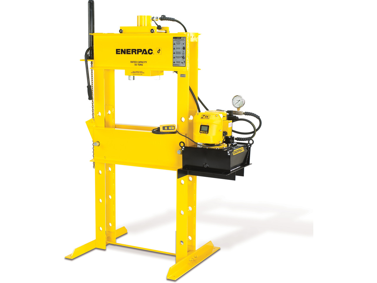 Enerpac IPE5060, 50 Ton, H-Frame Hydraulic Press with RR5013 Double ...