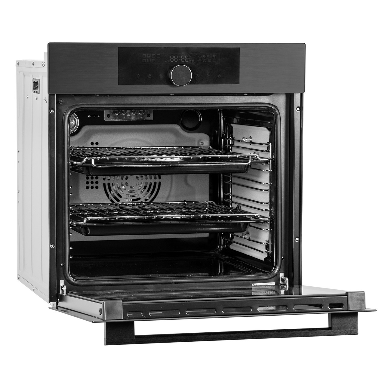 Single Electric Fan Oven Gunmetal Steel 60cm SIA BIPO76GM