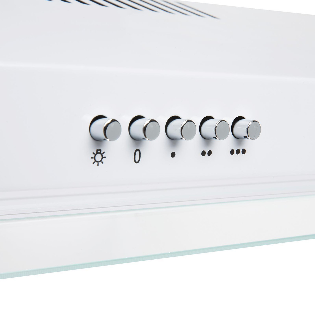 SIA VSR60WH 60cm White Slimline Visor Cooker Hood Kitchen Extractor Fan