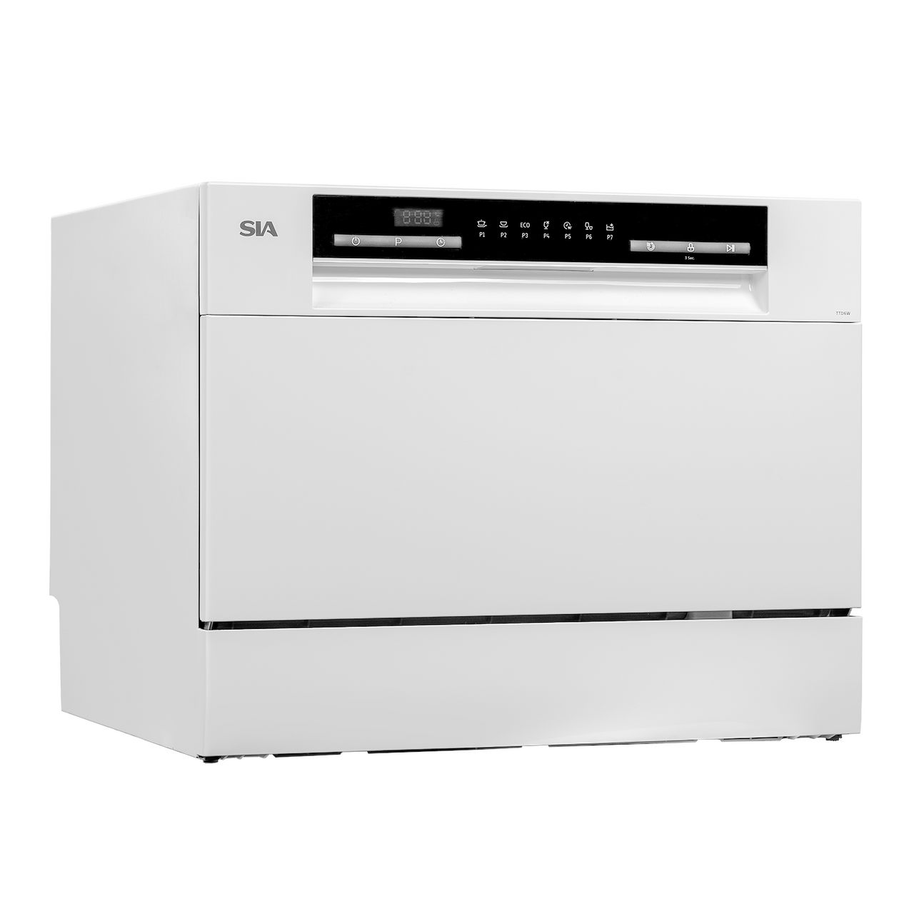 Table Top Dishwasher In White, 6 Places 6 Programmes SIA TTD6W
